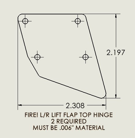 Fire! L/R Lift Ramp Top Hinge Flap – Ramp-O-Matic